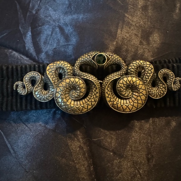 Accessories | Nicolette Carlone Kissing Serpents Emerald Snake Belt ...